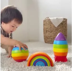 Infantino Skládačka duha Magic Rainbow / od 12 měsíců