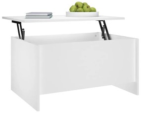 Konferenční stolek bílý 80 x 55,5 x 41,5 cm kompozitní dřevo - Default Title