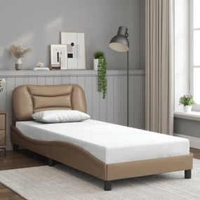 Rám postele bez matrace Hvar cappuccino 90x190 cm umělá kůže 3207971