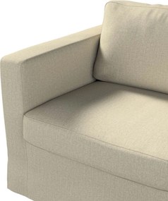 Potah na pohovku IKEA  Karlstad 2-místná , nerozkládací, dlouhý barva béžová látka pletený vzor