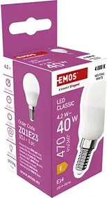 EMOS LED žárovka Mini Globe E14 4,2W / Žárovka / náhrada za 40W / neut