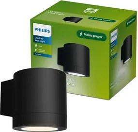 Fylx Max černá / Venkovní nástěnné svítidlo / 5W / IP44