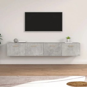 Nástěnné skříňky 2 ks betonově šedé 100x36,5x35 cm kompozit 3115663