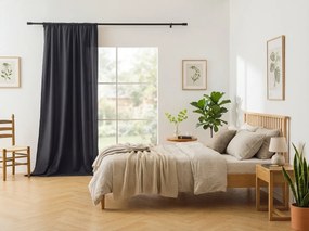 Závěs OXFORD LIGHT 140x250 cm, tmavě šedý Zavěšení: Řasící páska