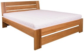 Drewmax LK292 200x200 cm dřevěná postel masiv dub dvojlůžko