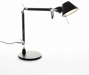 Artemide Tolomeo Micro tavolo, matně černá stolní lampa, 1x6W LED E14, 45+37 cm