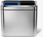 Simplehuman Odpadkový koš  – 10 l / hranatý/ otevřený/ matná ocel