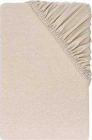 Livarno® Žerzejové napínací prostěradlo, 180-200 x 200 cm (Béžová)