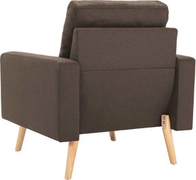 2dílná sedací souprava textil hnědá 3056616