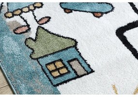 Dětský kusový koberec Skákací panák modrý 140x190cm