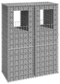 Gabionové sloupky 2 ks 50 x 50 x 140 cm železo 151271