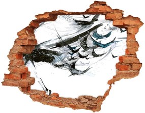 Wallmuralia Samolepící díra zeď 3D Baletka 90x70 cm