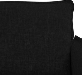 Set pohovek 2 ks Černá Textil 3407569