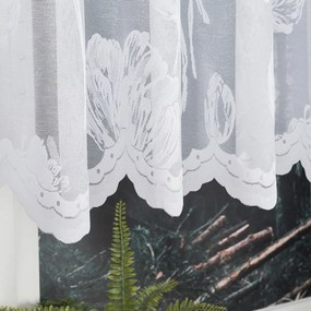 Dekorační oblouková krátká záclona na žabky SONIA 160 bílá 450x160 cm MyBestHome