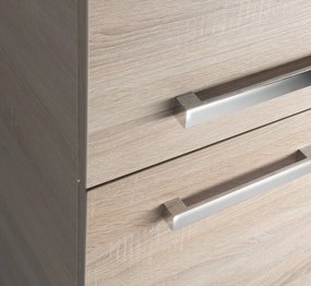 Aqualine Aqualine, VEGA Skříňka vysoká s košem 40x150x31cm, dub platin, VG960