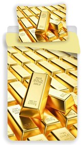3D povlečení z mikrovlákna GOLD, žluté Rozměr povlečení: 70 x 90 cm | 140 x 200 cm