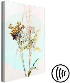 Obraz Dech přírody (1-dílný) - kytice polních květů ve stylu boho