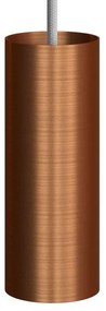 creative cables Tub-E14, válcové bodové stínidlo s E14 objímkou s kroužky Barva komponentu: Matná měď