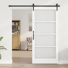 Posuvné dveře ORKDAL Bílá a černá 93 x 202 cm 3331840