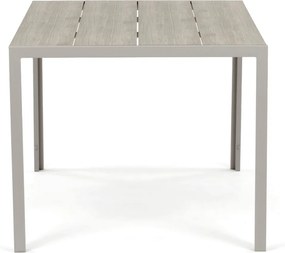 Zahradní stůl AZT-S1215 CRM, kov, polywood, béžová (150 x 89,5) cm