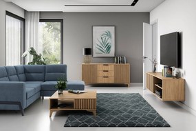 Entsian 150 TV skříňka Závěsný Řemeslný dub