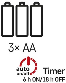 Vánoční osvětlení EMOS D3FW01 100LED nano řetěz stříbrná 2,4m teplá bílá s časovačem