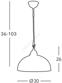 Kolarz Kolarz 731.30.54 - Lustr na lanku NONNA 1xE27/75W/230V KL0093