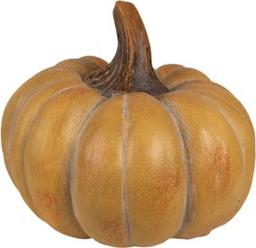 Oranžová antik dekorace dýně Pumpkin Carbassa - Ø 16*12 cm