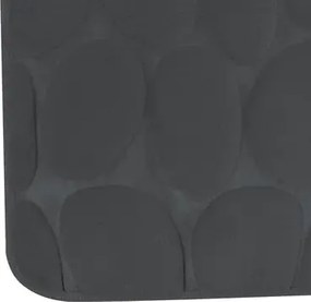 MSV PEBBLES koupelnová předložka 40 x 60 cm tmavě šedá / polyester, PU