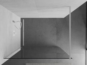 Mexen Kioto, sprchová zástěny typ Walk-In 65 x 200 cm, 8mm čiré sklo, bílý profil, 800-065-101-20-00