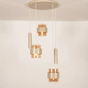 Závěsné svítidlo Retro 70er Trio 150 Round Taupe