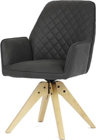 Jídelní židle Autronic černá Látka HC-539 BK3