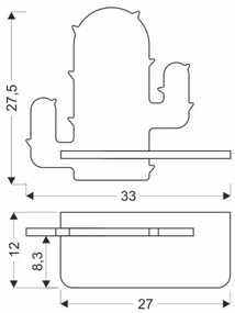 LED Dětské nástěnné svítidlo s poličkou CACTUS LED/4W/230V zelená/dřevo