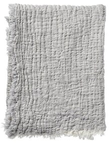 Bavlněná deka DUO grey 130x170, Klippan Švédsko Světle šedá