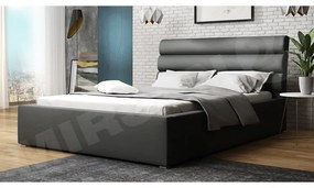 Čalouněná postel s úložným prostorem a roštem Exorim, Rozměr postele: 180x200, Potah: Victoria 14 868