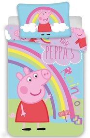 JERRY FABRICS Povlečení do postýlky Peppa Pig 016 Bavlna 100/135, 40/60 cm