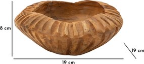 Dekorativní odkládací miska Geris 19x8 cm z masivu