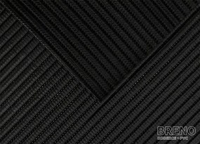 Breno Koupelnová pěnová předložka SOFTY-TEX 79803.2 černá, šíře 65 cm, Černá