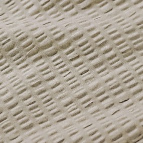 Krepové perkálové povlečení Jednobarevné - béžové Velikost: 140 x 200 + 70 x 90