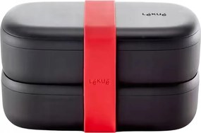 Lekue LunchBox s sebou Limitovaná edice 2 x 0,5 l Černá
