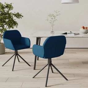 vidaXL Otočné jídelní židle 2 ks samet [344746] Barva: krémová