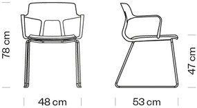 Et al - Židle SNAP 1116 s područkami