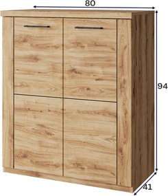 Komoda 2d dub navarra Doorset