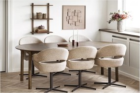 Kulatý rozkládací jídelní stůl s přídavnou deskou v dekoru dubu 120x220 cm Bundaberg – House Nordic