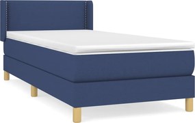 vidaXL Box spring postel s matrací 90x190 cm textil [3130159] Barva: světle šedá