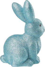 Butlers EASTER Velikonoční zajíček třpytivý 22 cm - modrá