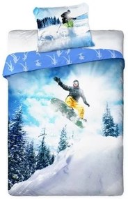 Moderní povlečení snowboard Šířka: 160 cm | Délka: 200 cm 1ks 70x80 cm (standard zdarma)