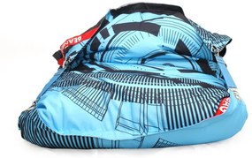 Beanbag Designový sedací vak 189x140 sonar s popruhy