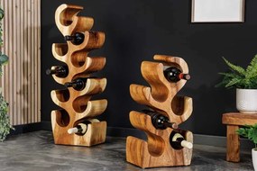 Designový stojan na víno ze suarového dřeva Arte 52cm