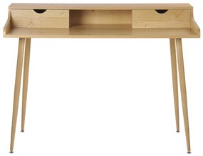Psací stůl světlé dřevo 120 x 60 cm LENORA Beliani